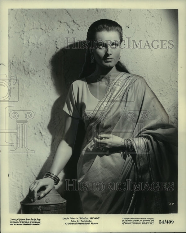 1954, German Actress Ursula Thiess in "Bengal Brigade" - mjp42383 ...