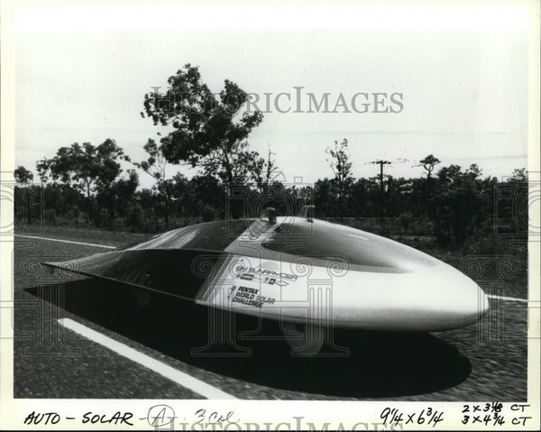 1988 Press Photo Sunraycer in the trans-Australia race - mjs01730 ...