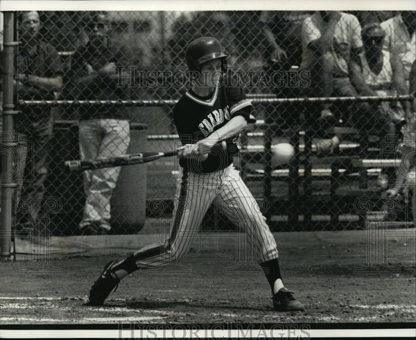 1992 Press Photo Cedarburg High School - Sheila Zillmann, Softball Pla ...