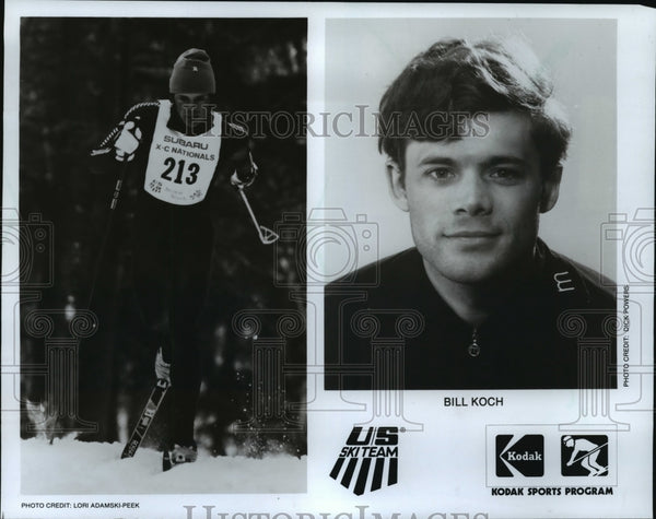 1985 Press Photo Bill Koch, U.S. Olympic cross country skiing medalist ...