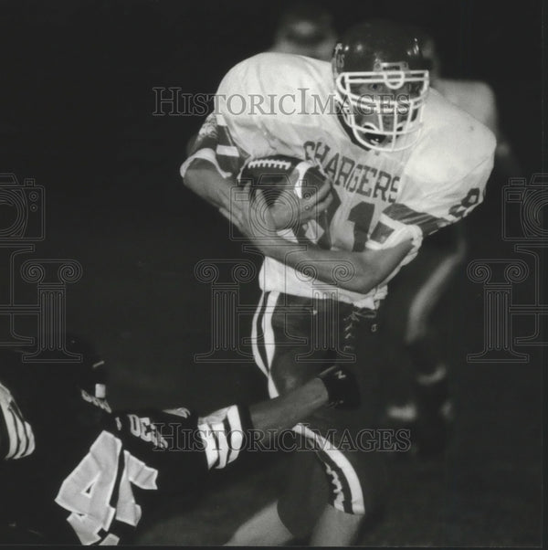 1994 Press Photo Hamilton's Jeff Langdon runs for a touchdown against ...