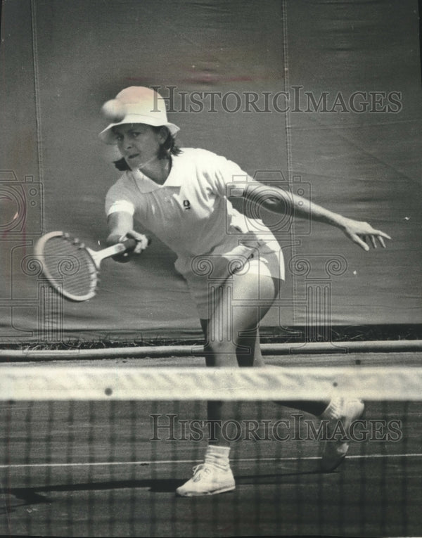 1968 Press Photo Tennis champ Nancy Richey at the U.S. Clay Courts tou ...
