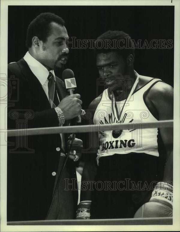 1971 Ken Norton interviewing boxer heavyweight Tony Tubbs, NBC ...