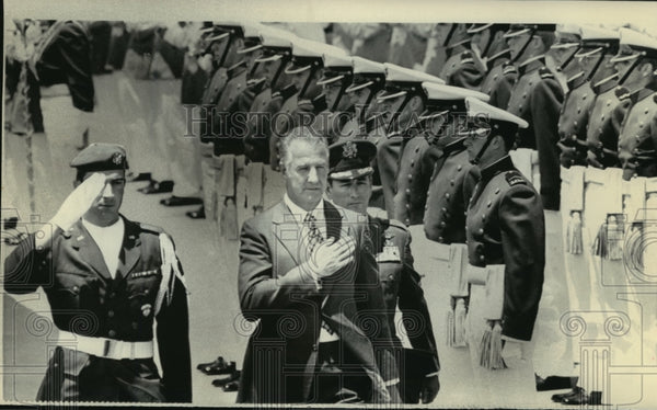 1971 Press Photo Vice President Spiro Agnew Ent Air Force, Colorado Sp ...