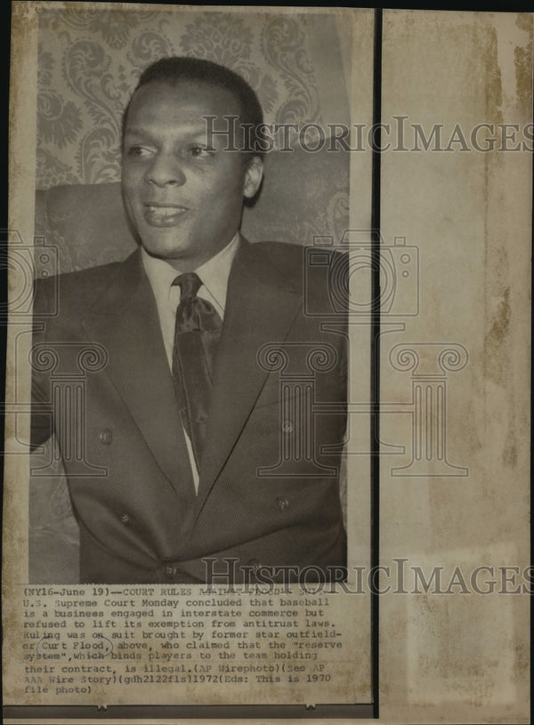 1970 Press Photo U.S. Supreme Court Rules Against Curt Flood's Suit ...