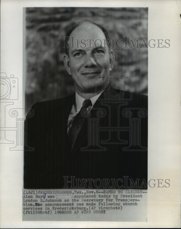 1966 Press Photo Alan Boyd, Secretary for Transportation - mjw01072 ...