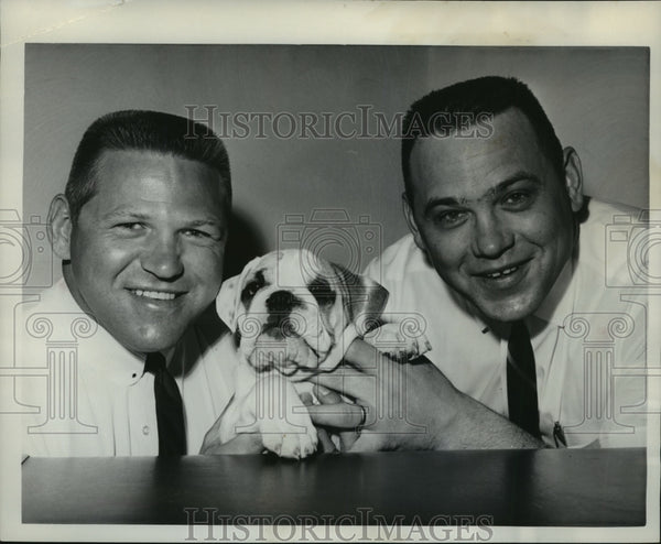 1963 Press Photo Ed and Dick Modzelewski-Restaurant Owners and Footbal ...