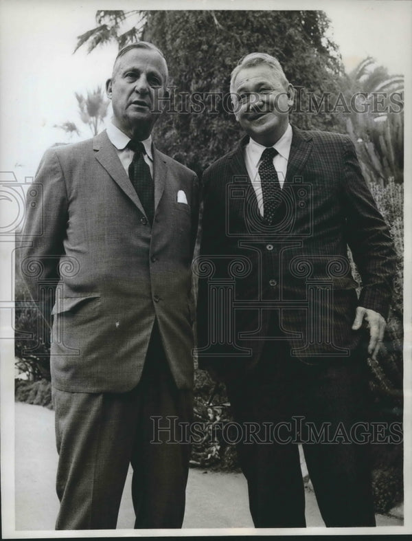 1963 Press Photo Historians Allan Nevins and Henry Steele Commager ...