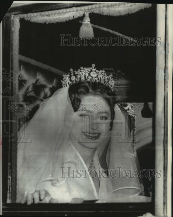 1960 Press Photo Princess Margaret of England on her wedding day - mjx ...