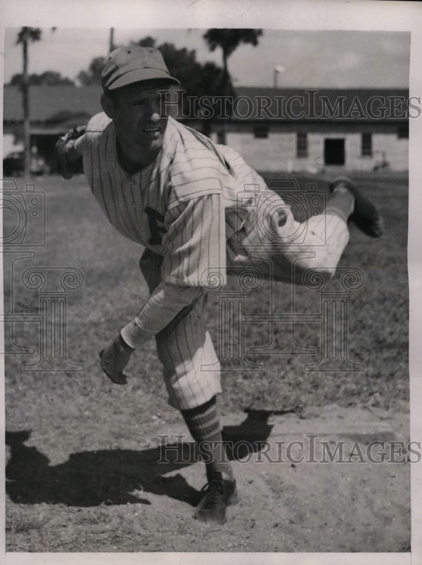 1939 Press Photo Boston Bees rookie pitcher Albert Hazel - nea06659 ...