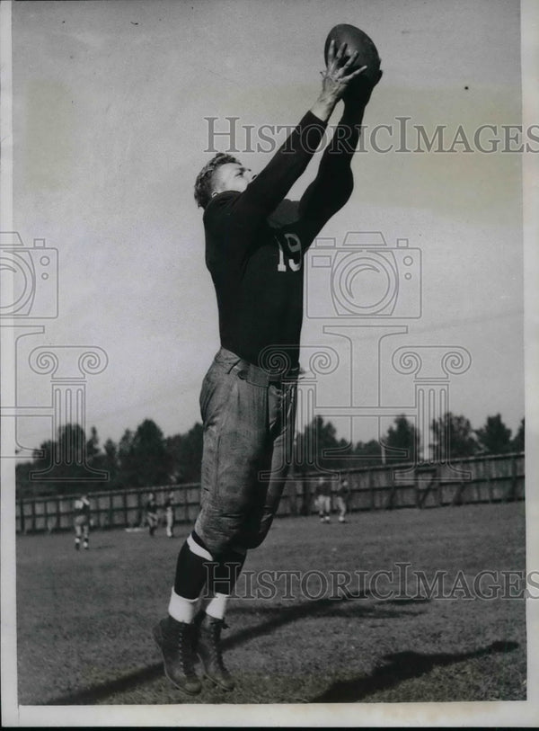 1934 Press Photo Northwestern Wildcats Right Halfback Walter Cruise Of ...