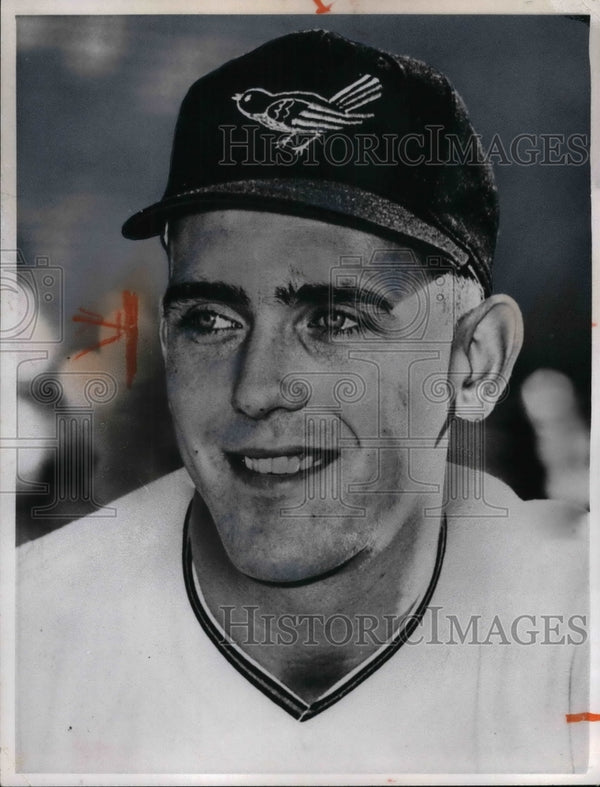 1969 Press Photo Curt Blefary, American left fielder in Major League B ...