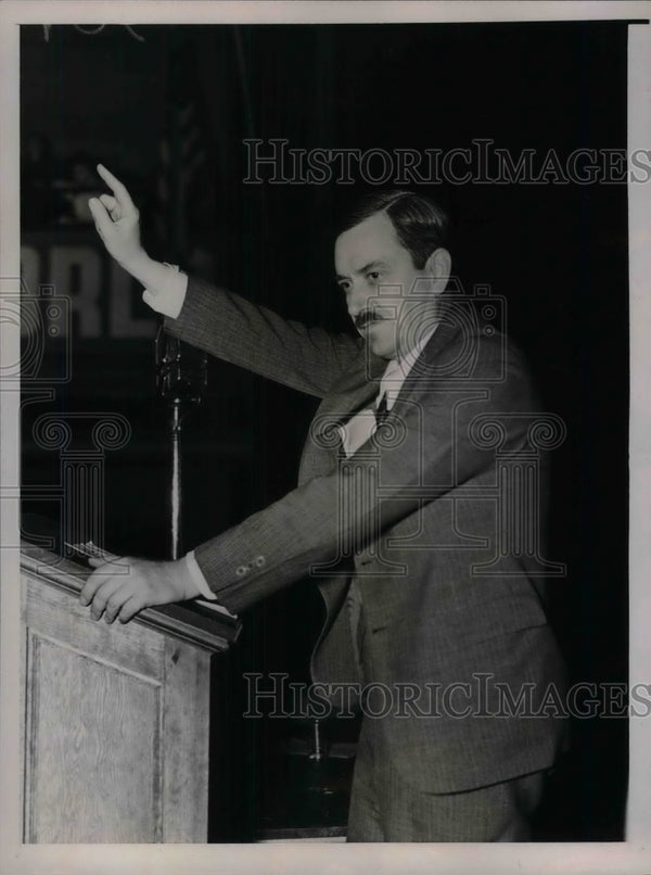 1936 Press Photo Earl Browder, National Secretary of the Communist Par ...