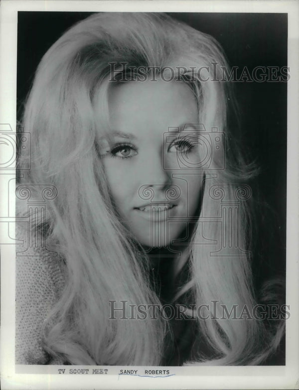 1969 Press Photo Sandy Roberts at TV Scout Meet - Historic Images