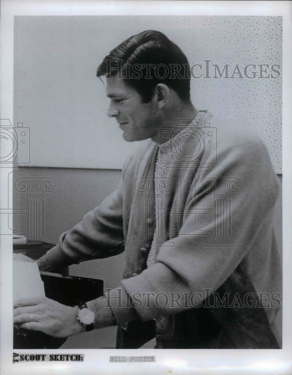 1971 Press Photo Actor Bill Foster for a movie role - Historic Images
