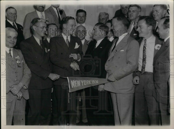 1936 Press Photo G.O.P. National Convention John Hamilton, Judge Bleak ...