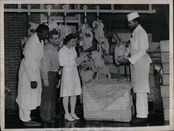 1946 Betty Brewer, McClinton,Nordan,Samuel at VA Hospital kitchen ...