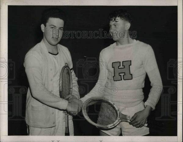1940 Press Photo Harold Levine, Richard Shipp, Tennis - nea40762 ...