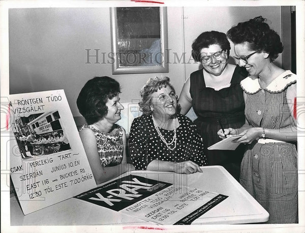 1964 Press Photo Mrs. Anthony Bodnar, Mrs. Joseph Vargo, Mrs. Lous Kol ...
