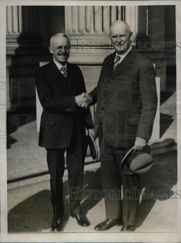 1928 Representatives William Green and Willis Hawley in Washington ...