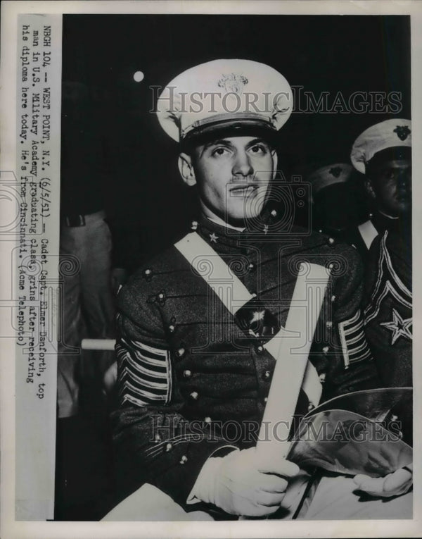 1951 Cadet Capt.Elmer Danforth,top man in U.S Military Academy Class ...