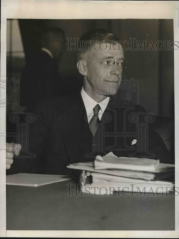 1933 Press Photo Shephard Morgan Chase National Bank Vice President ...