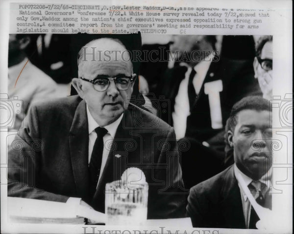 1968 Press Photo Georgia Governor Lester Maddox - nea74837 - Historic ...