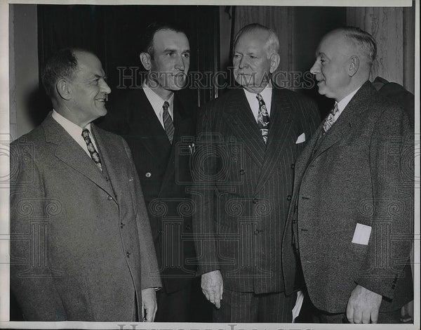 1946 Sen. Elmer Thomas, John Knoop, Lawrence Lakefield - Historic Images
