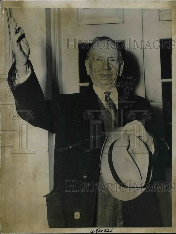 1938 Secretary Of Commerce Daniel C. Roper Attending Cabinet Meeting ...