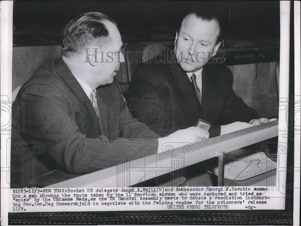 1954 UN Delegate Jacob Malik & Ambassador Georgi Zarubin At - Historic ...