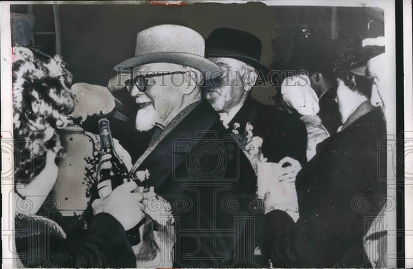 1955 Press Photo Gen. Siegfried Henrici in Herleshaussen, Germany - ne ...