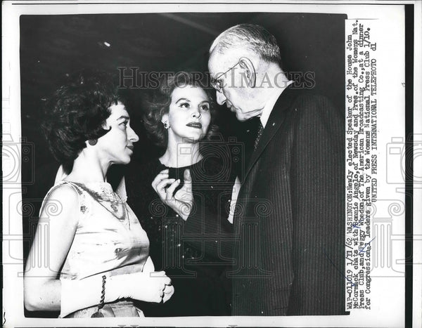 1962 Bonnie Angelo, Peggy Whedon Chat With House Speaker McCormack ...