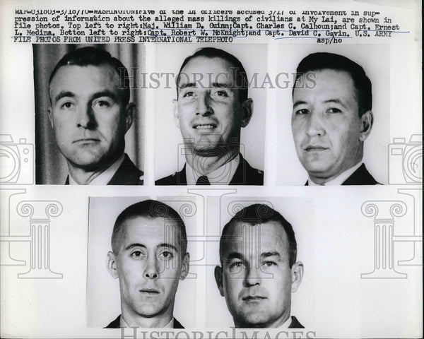 1970 Press Photo Maj. William Guinn,Capt. Charles Calhoun,Capt. Ernest ...