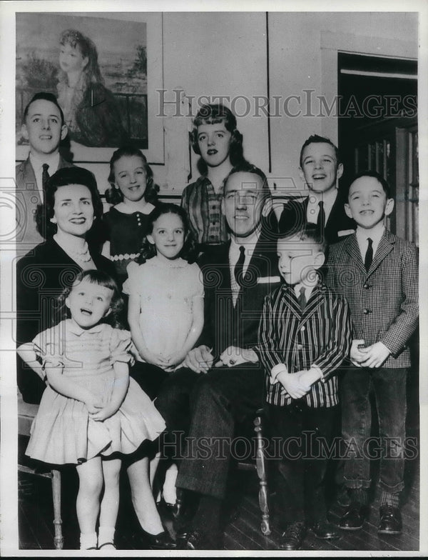 1962 The O'Dowd Family, named Catholic Family of the Year are Peggy ...