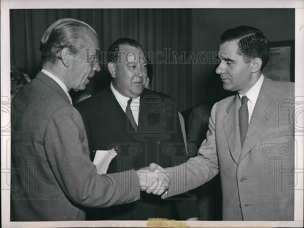 1948 Press Photo Andrei Gromyko Tryove Lie Count Foke Bernadotte - nea ...