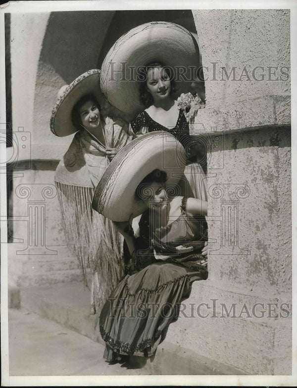 1935 Socialites Margurite Barci, Veda Laviras and Mayme Goularts ...