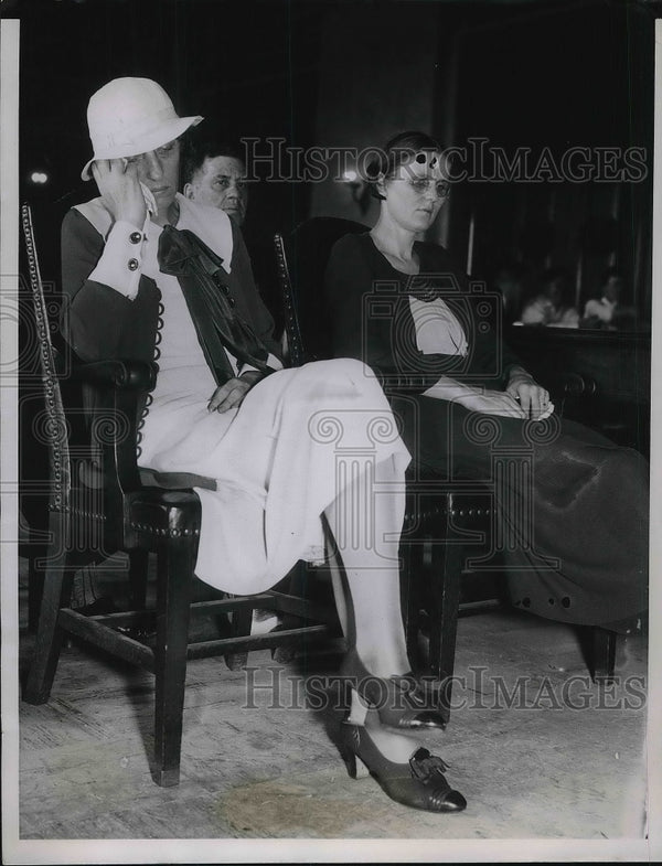 1935 Press Photo Blanche Dunkel & Evelyn Smith on Trial for Murder ...