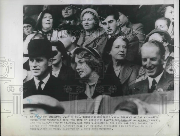 1952 Press Photo Earl of Dalkeith, Jane McNeil, Edinburgh, Scotland Ho ...