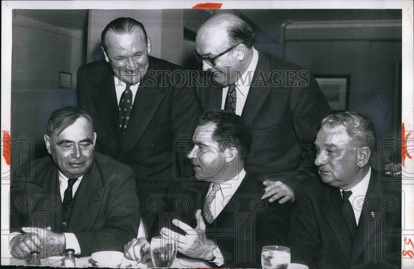 1955 Press Photo GOP Congressional Leaders Meet At White House With ...