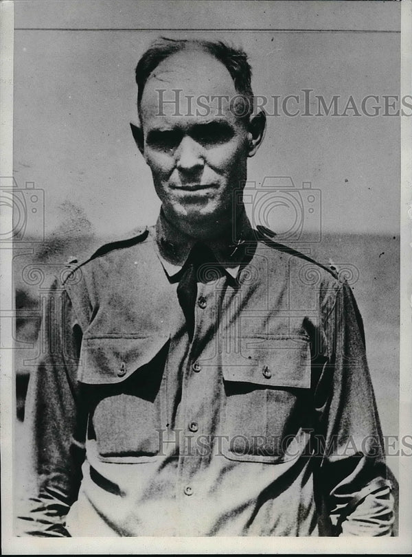 1933 Press Photo Col. Guy C. Rexroad, Deputy Warden Leavenworth Federa ...