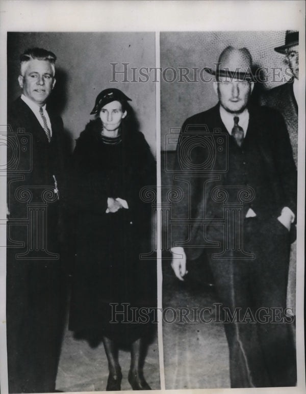 1935 Press Photo Mrs. Dora Bullock and Jones Bullock after his murder ...
