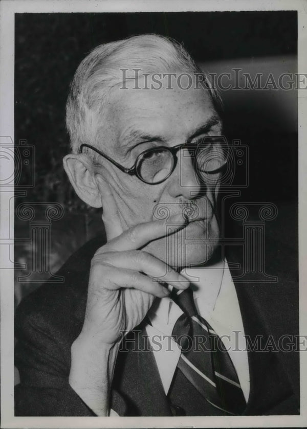 1936 Press Photo Dr Francis E Townsend explains Old age pension plan t ...