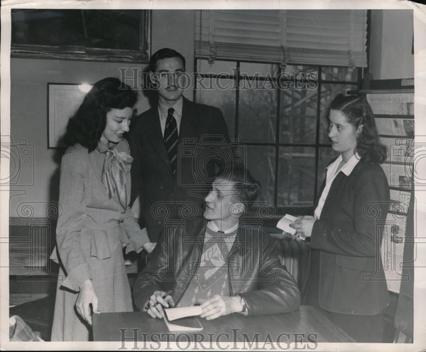 1948 HW Grady School at Univ of Ga. Bill Ott,R Friend,R Mitchell ...