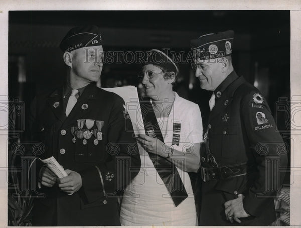 1937 Alfred Piquerney & Frank Crowley of American Legion, Rose Kline ...