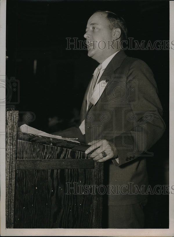 1935 Press Photo George Olmstead, National Chairman of Young Republica ...