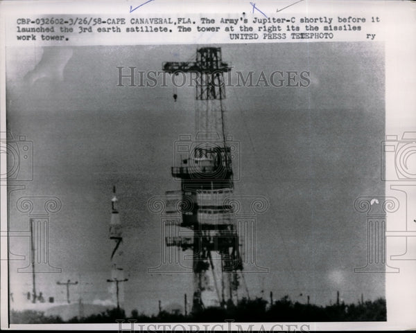 1958 Army's Jupiter-C Before Launched on 3rd Earth Satellite - Historic ...