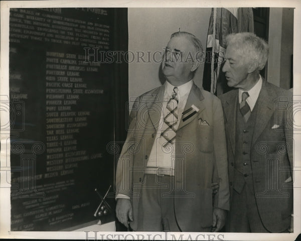 1930 Judge Kenesaw Mountain Landis & Judge W.G. Bramham - Historic Images