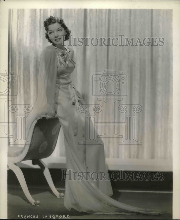 1937 Press Photo singer, entertainer Frances Langford - Historic Images