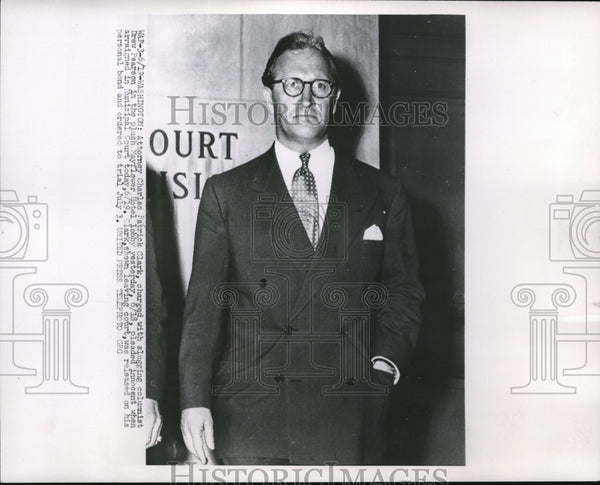 Press Photo Attorney Charles Clark Charged with Slugging Columnist Pea ...