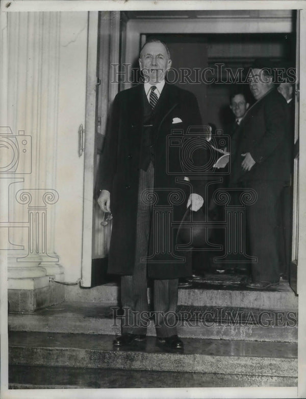 1933 Press Photo Sec of Commerce, Daniel C Roper at the White House ...